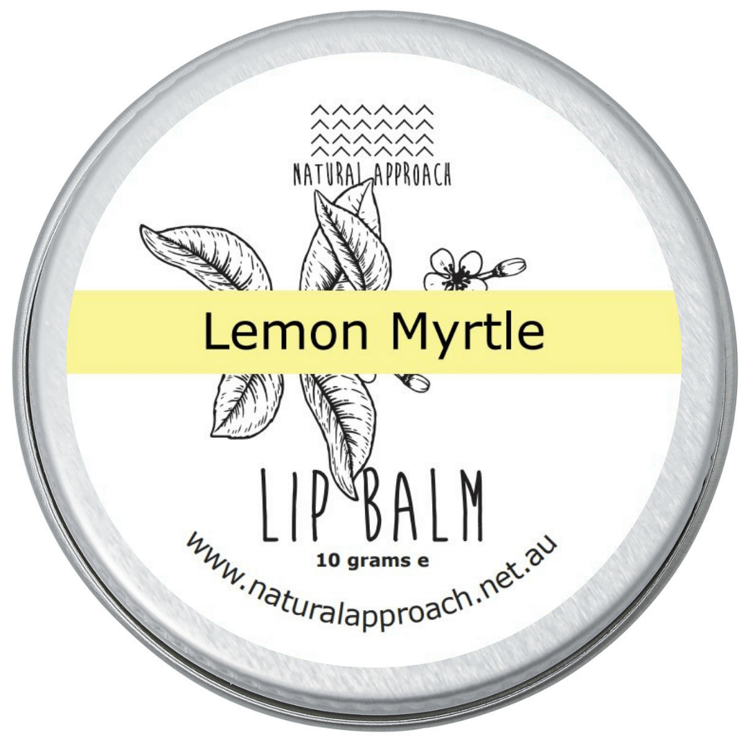 Vegan Lip Balm Lemon Myrtle 10g – Natural Approach Australia